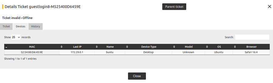 Ticket Overview - IACBOX